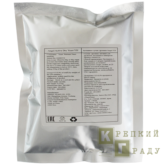 Спиртовые дрожжи Angel YH 250гр. купить | Крепкий Градус